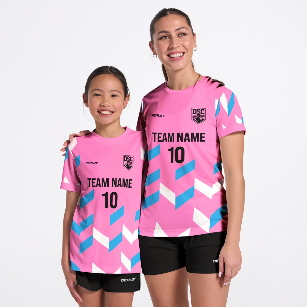 Pink Football Jerseys | Pink Soccer Team Jersey | Deploy Football
