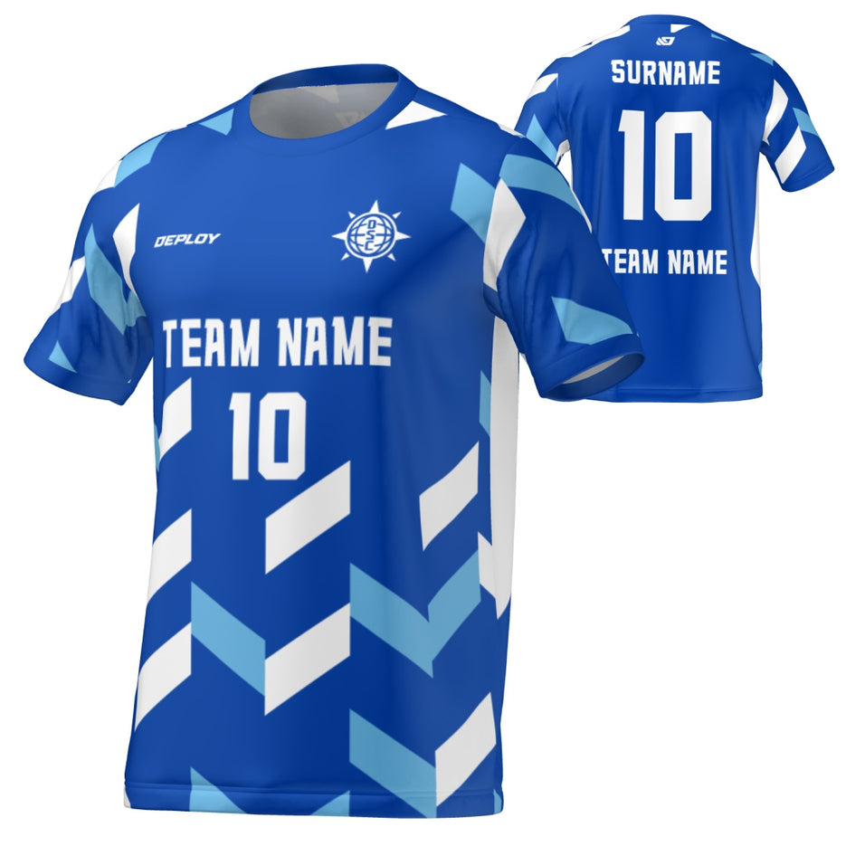Blue Football Jerseys | Blue Soccer Team Jersey | Deploy Football