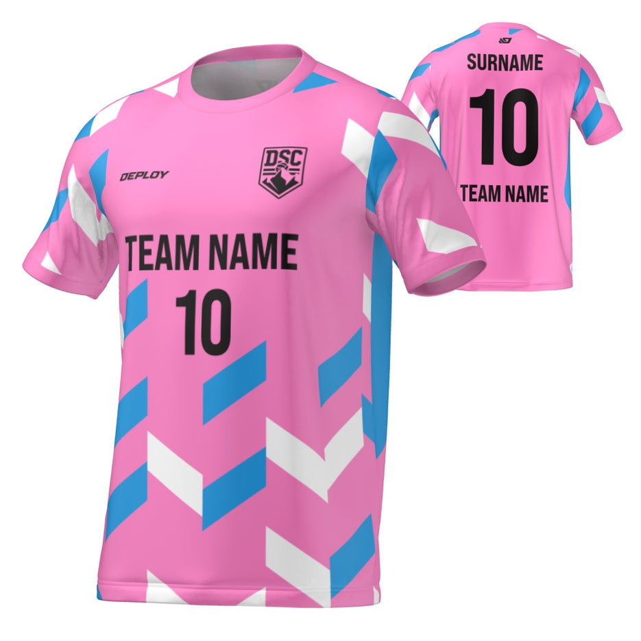 Pink Football Jerseys | Pink Soccer Team Jersey | Deploy Football